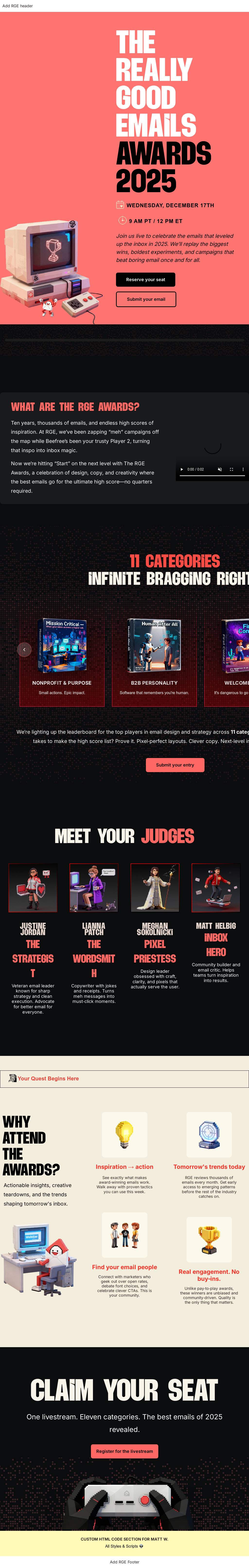 The Really Good Emails Awards 2025 — The best emails of the year